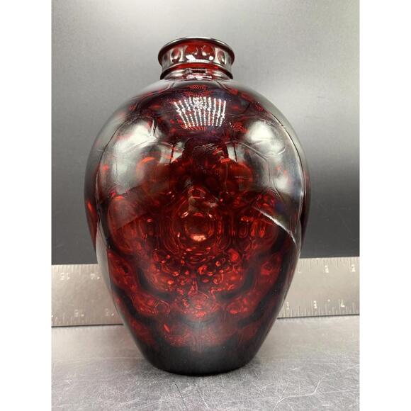 Other | Vintage Wheaton Ruby Red Honeycomb Vase 8 Tall | Poshmark
